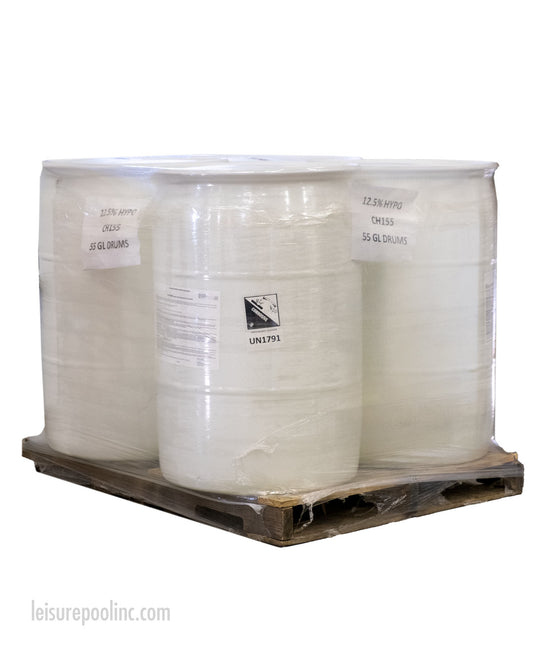 Full Pallet - 55 Gallon Drums Liquid Chlorine Pool Shock | 12.5-15% ...